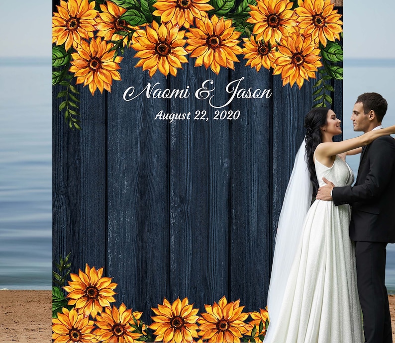 Sunflower Backdrop Wedding Backdrop for Reception Autumn - Etsy