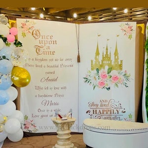 Once Upon a Time Wedding Backdrop Custom Fairytale Backdrop Happily Ever After Decor Princess ...