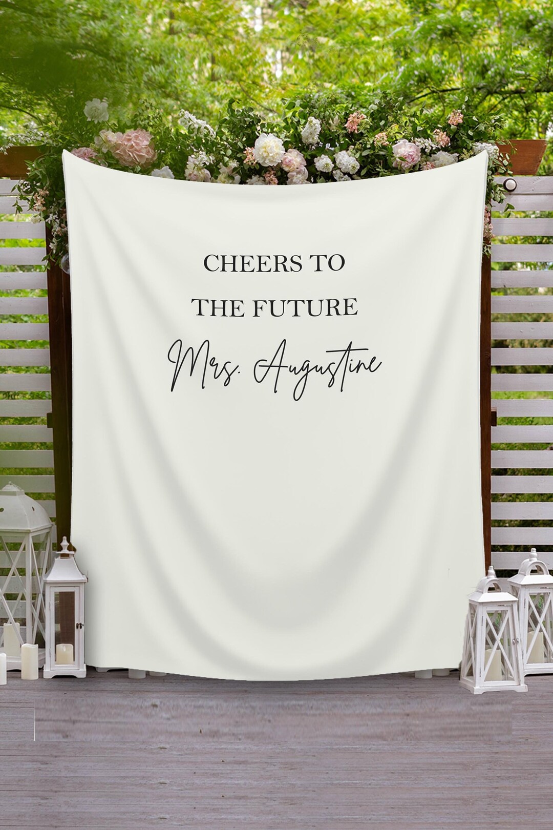 Simple Future Mrs Backdrop, Bridal Shower Decoration, Bride to Be ...