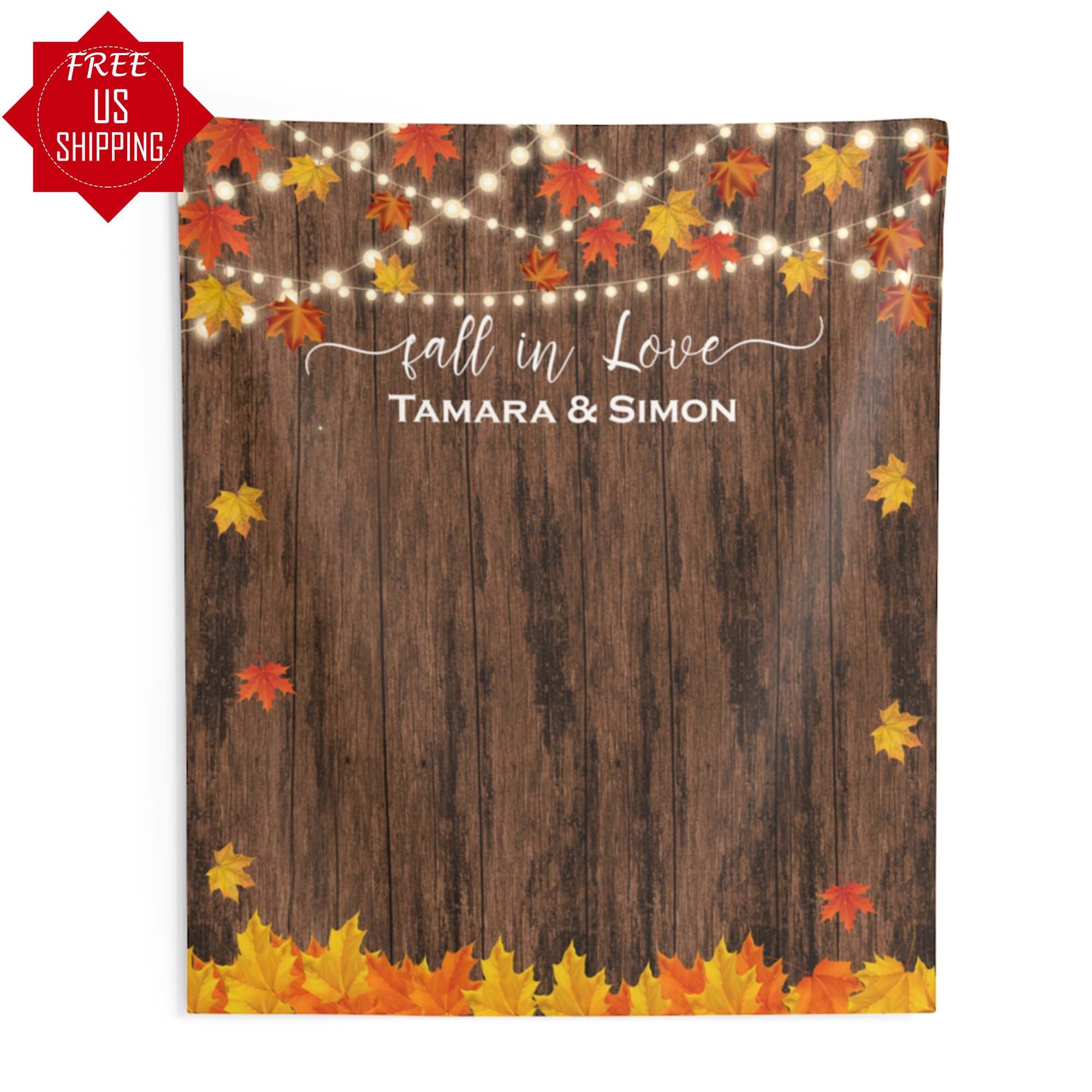 Rustic Fall Wedding Reception Backdrop Autumn Wedding Decor - Etsy