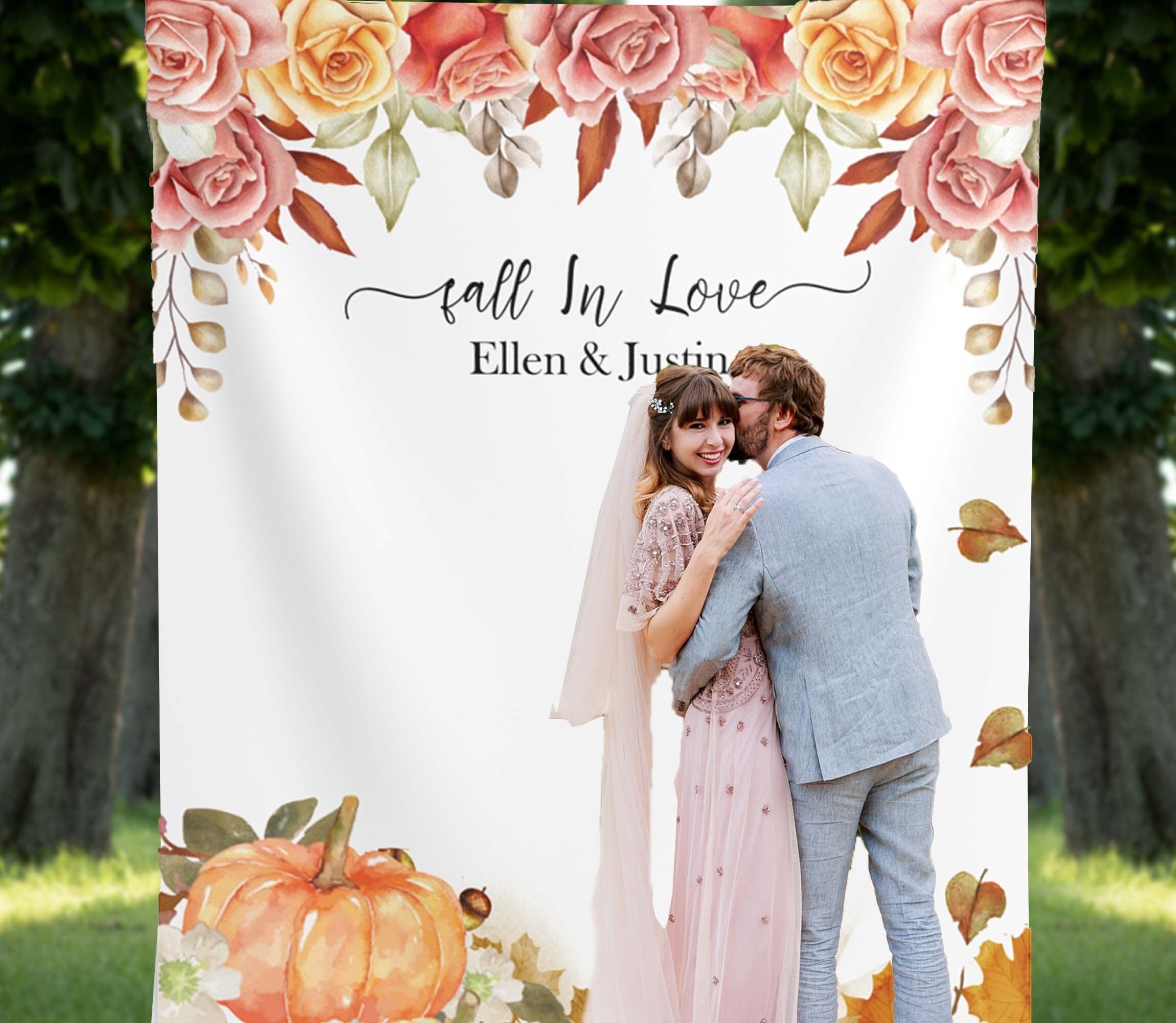 Fall Wedding Decor Wedding Backdrop for Photos Floral - Etsy