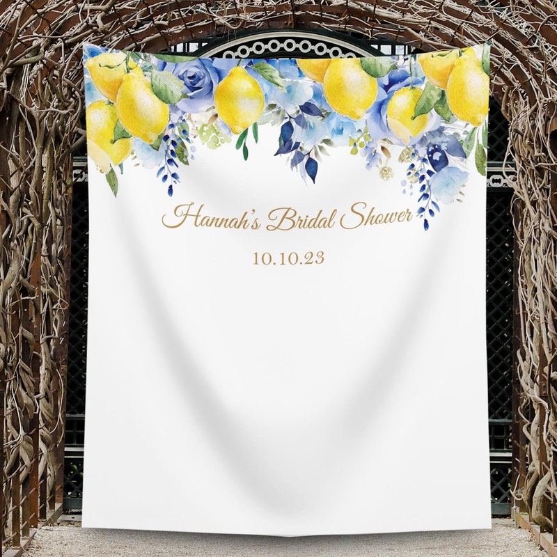 Lemon Backdrop - Etsy