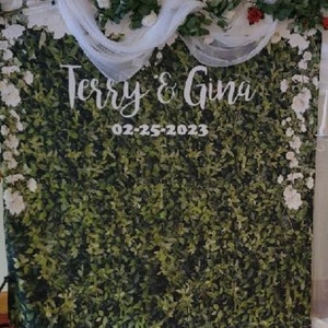 Grass Wall Backdrop, Wedding Backdrop, Grass Backdrop, Custom Backdrop ...