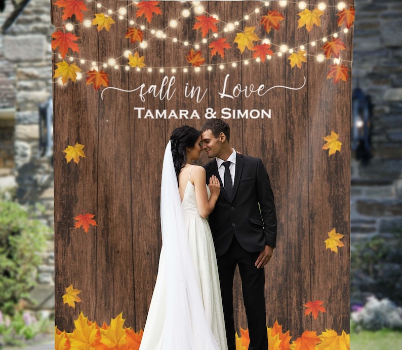 Wedding Backdrop for Reception Rustic Fall Backdrop - Etsy