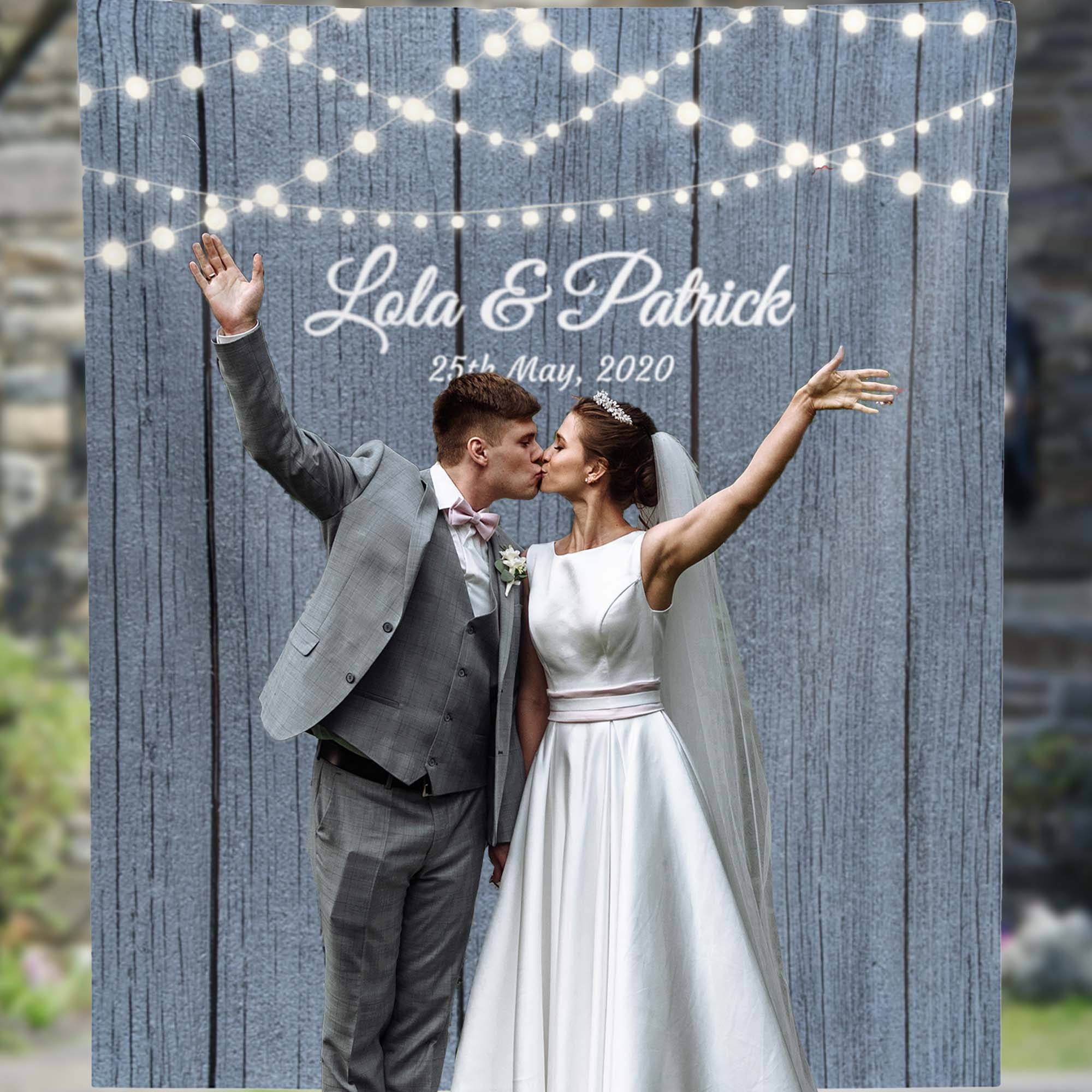 Grey Silver Wedding Backdrop Shabby Chic Wood Backdrop Chic | Etsy