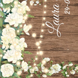 Rustic Bridal Shower Backdrop |custom Tapestry| Rustic Backdrop ...