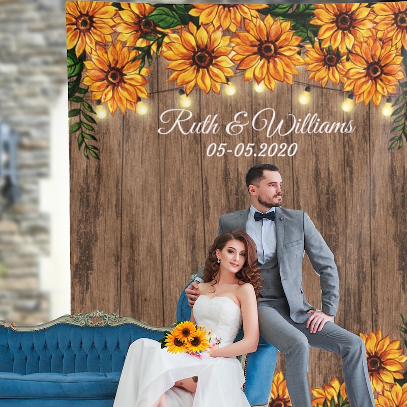 Sunflower Wedding Backdrop - Etsy