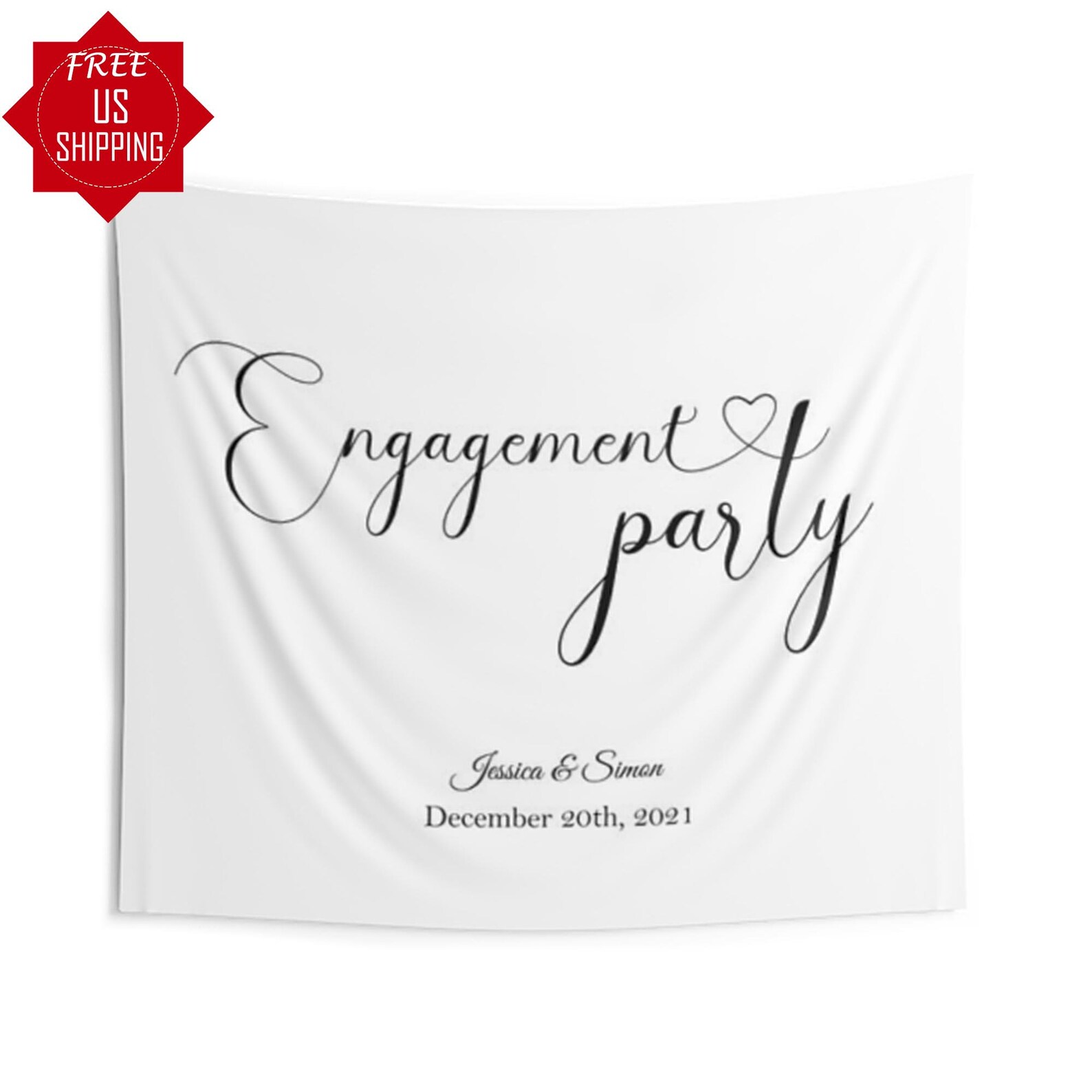 Engagement Party Backdrop Engagement Decor Engagement Sign - Etsy
