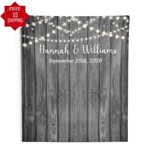 Rustic Grey Backdrop, Wedding Backdrop for Reception, Gray Engagement ...