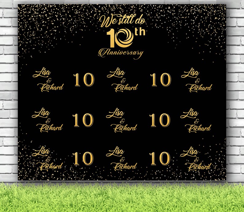 We Still Do Backdrop Anniversary Backdrop 10th, 20th, 25th, Wedding ...