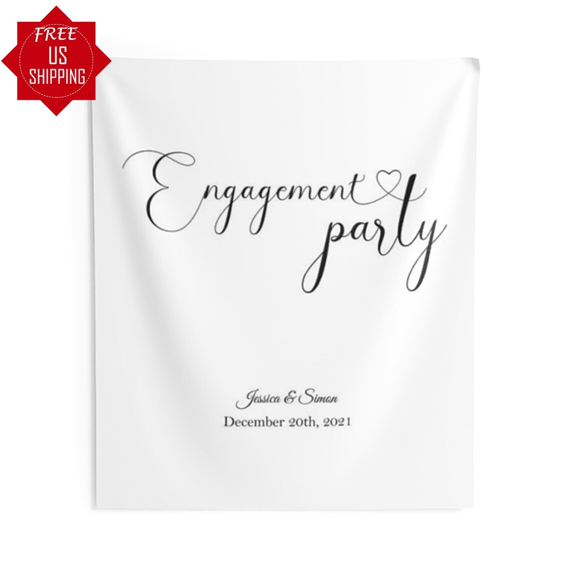 Engagement Party Backdrop Engagement Decor Engagement Sign - Etsy
