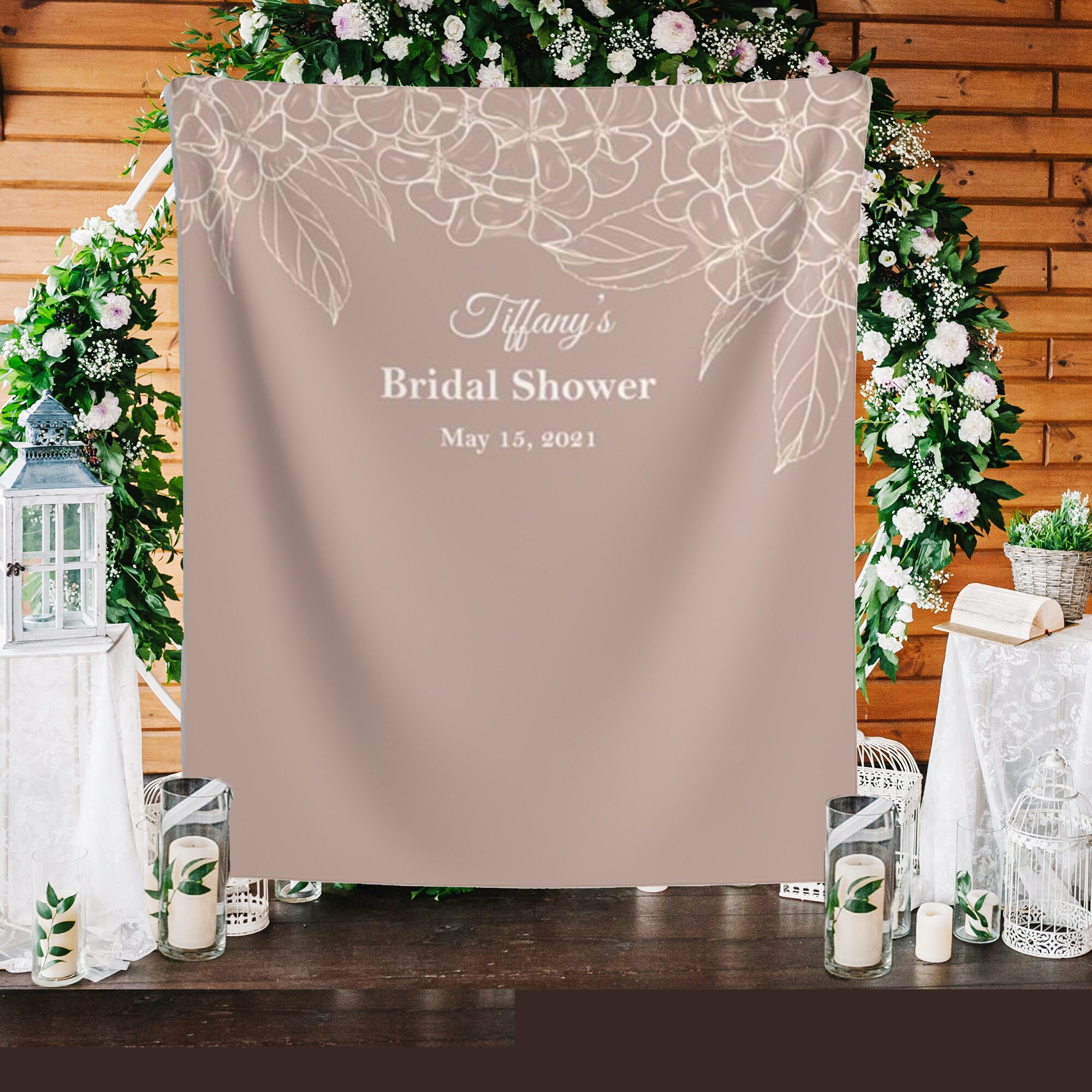 Minimal Boho Bridal Shower Backdrop Modern Bridal Shower - Etsy