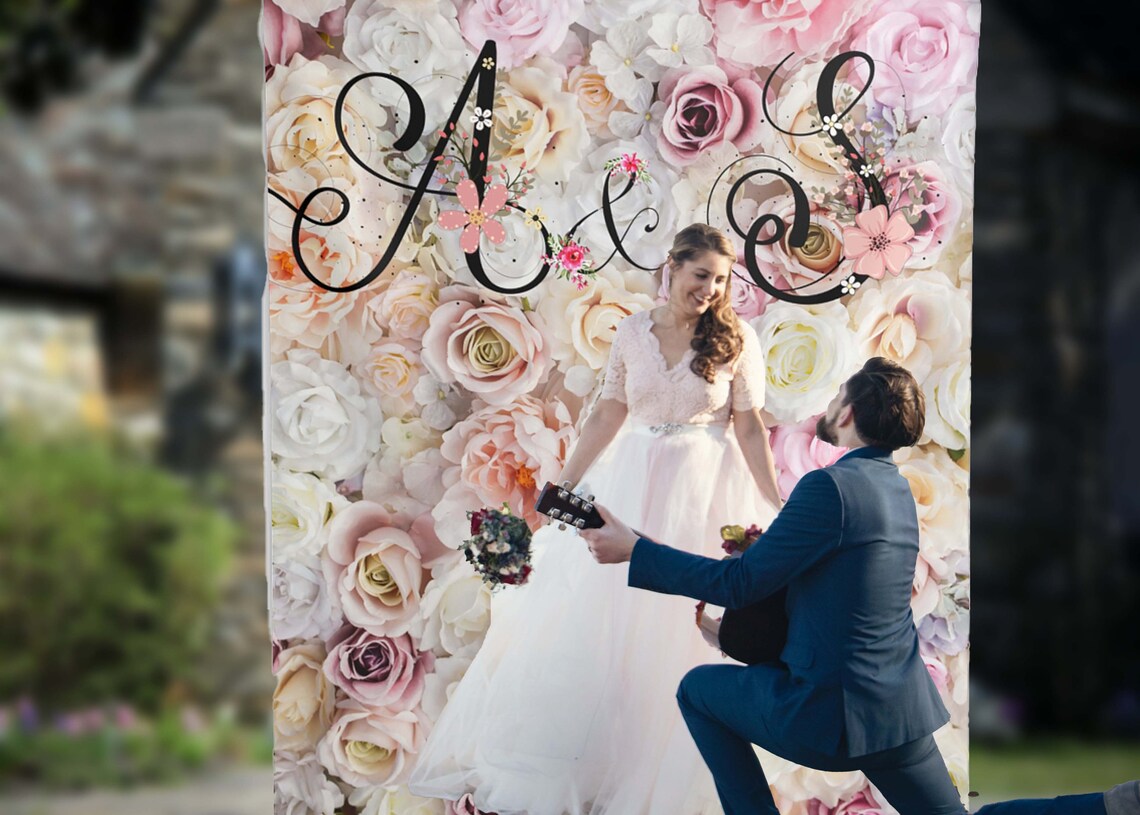 Flower Wall Backdrop Wedding Backdrop Floral Wedding | Etsy