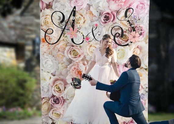 Flower Wall Backdrop Wedding Backdrop Floral Wedding - Etsy