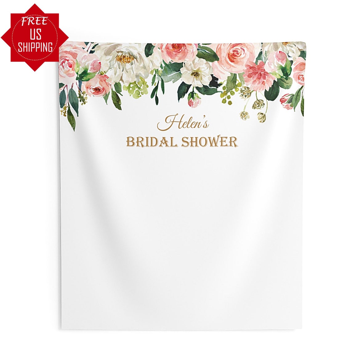 Floral Backdrop Future Mrs Backdrop Bohemian Bridal Shower - Etsy