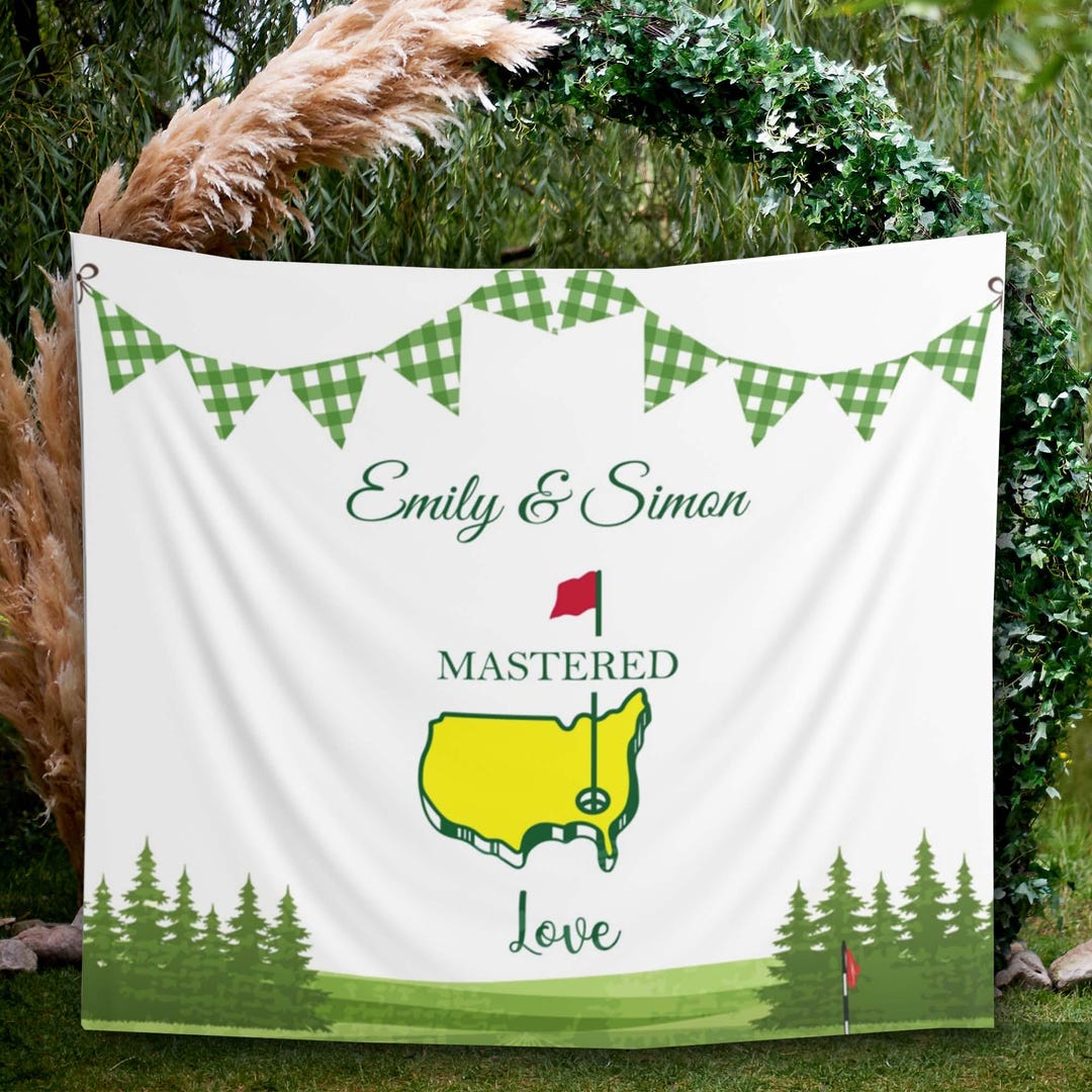 Golf Theme Wedding Decor Masters Bridal Shower Backdrop Master Loved ...