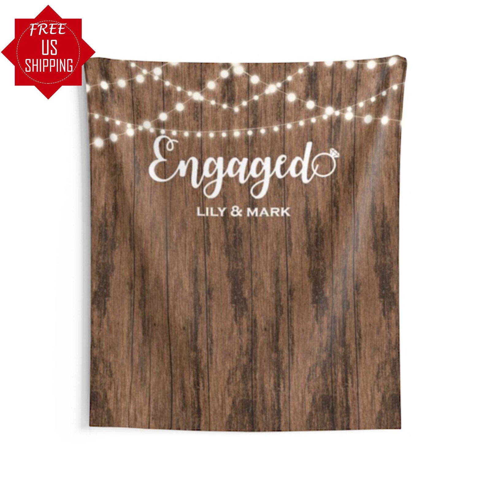 Rustic Engagement Backdrop Proposal Backdrop Engagement - Etsy