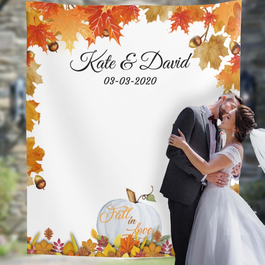 Fall Wedding Decor, Wedding Backdrop for Reception, Fall Wedding Photo ...
