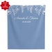 Periwinkle Wedding Backdrop for Reception Blue Floral Wedding Banner ...