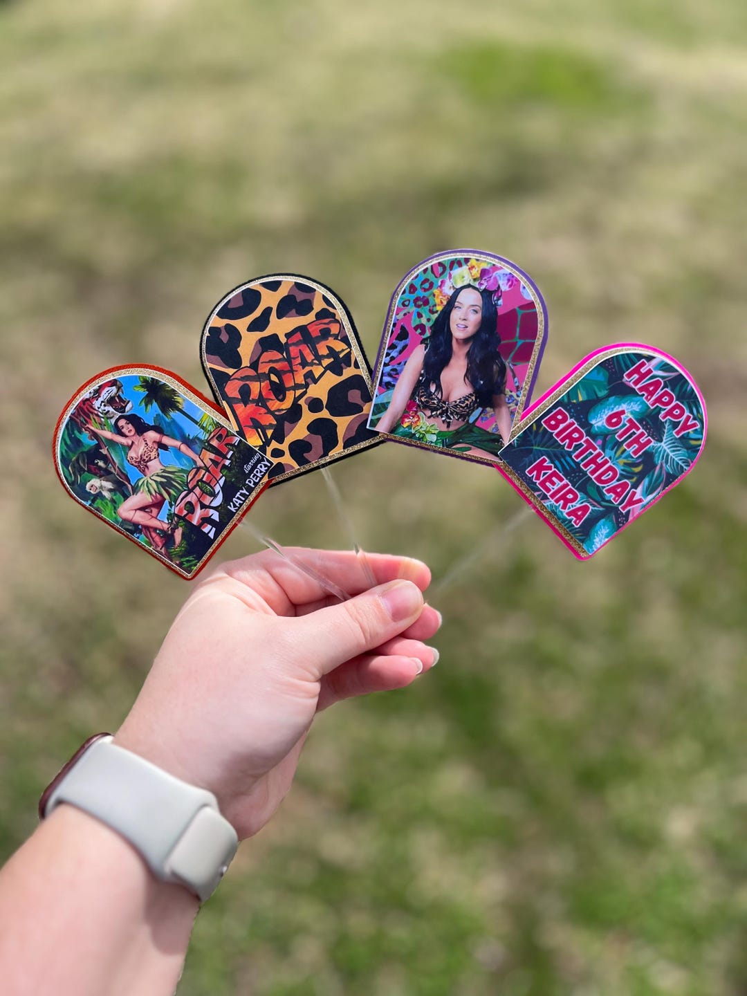 3D Katy Perry Cupcake Toppers, Katy Perry Cupcake Toppers, Hear Me Roar ...