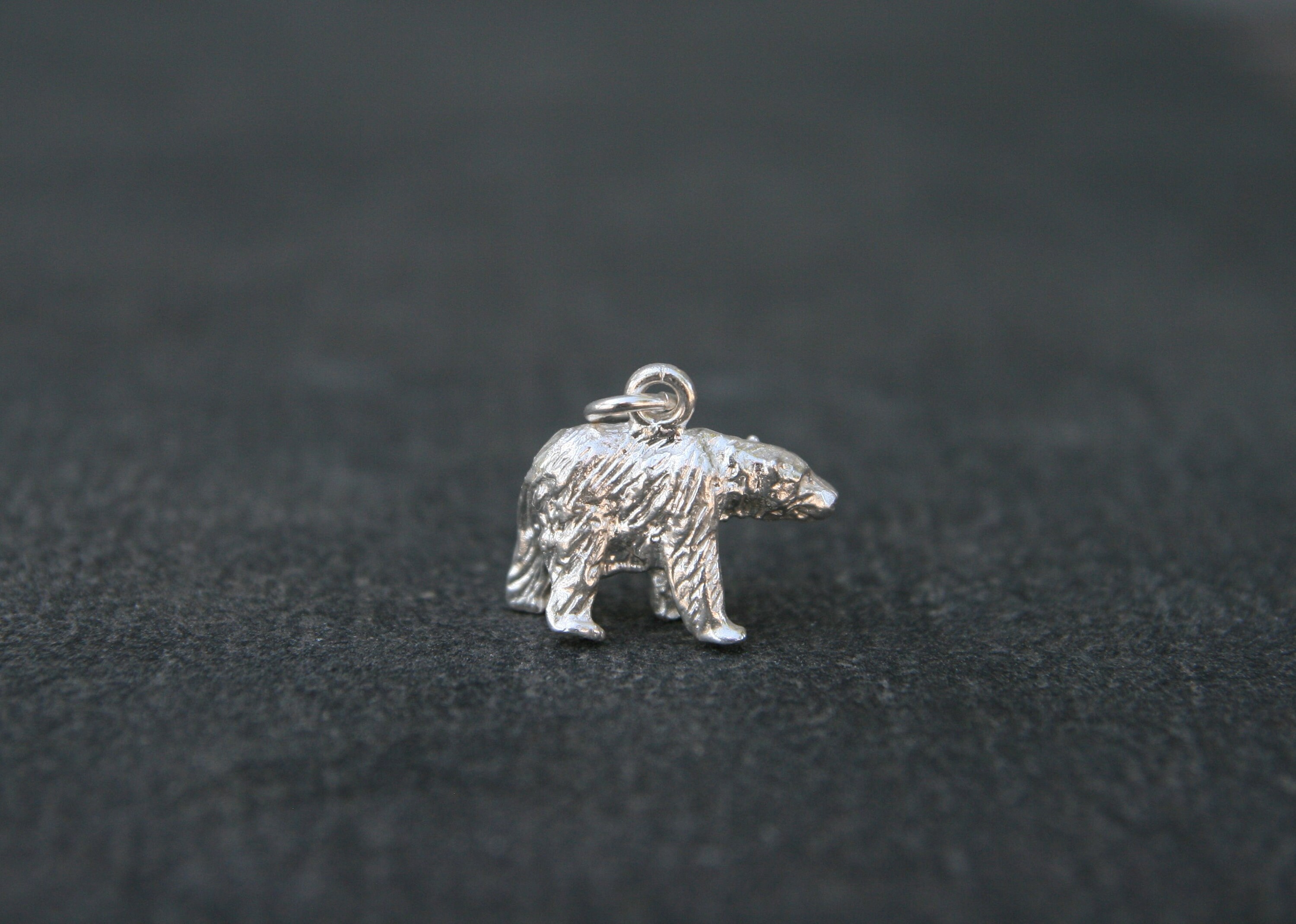 Sterling Silver Bear Pendant, Silver Animal, Bear Forest Wildlife ...