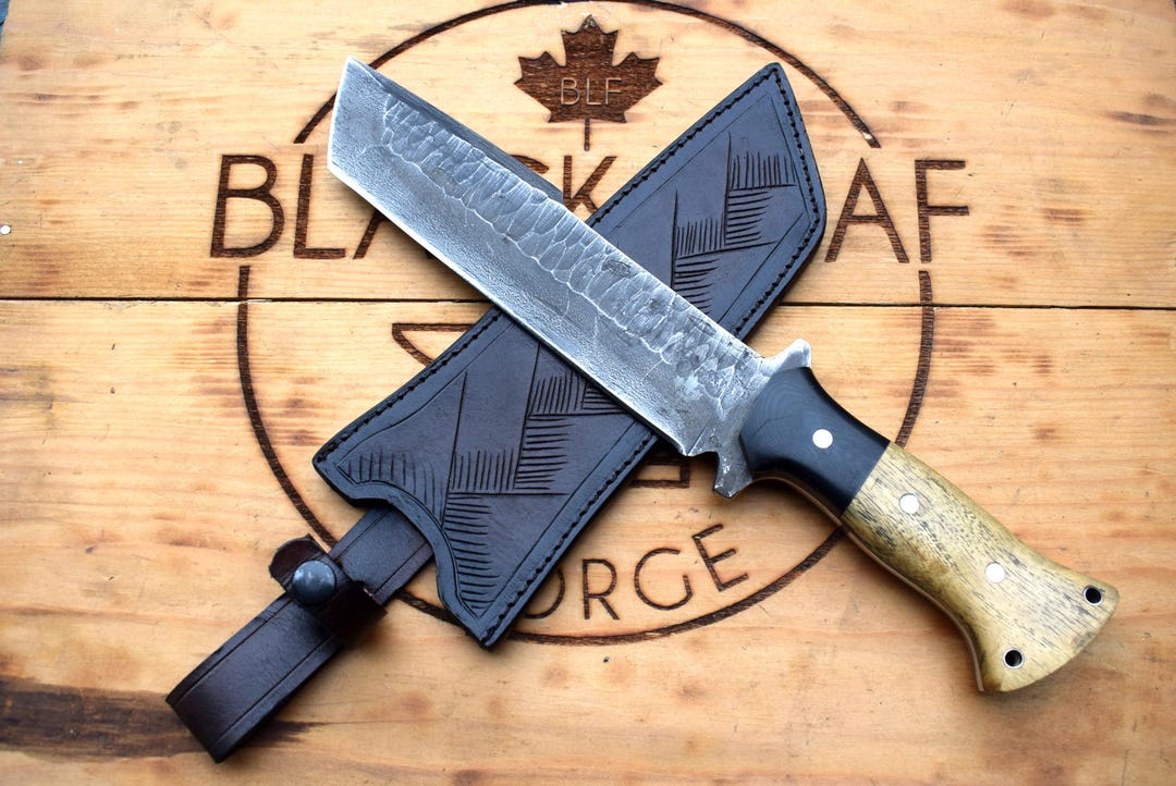Blf 14 Inches Hand Forged 1095 Steel Camping Chopper Knife Machete ...