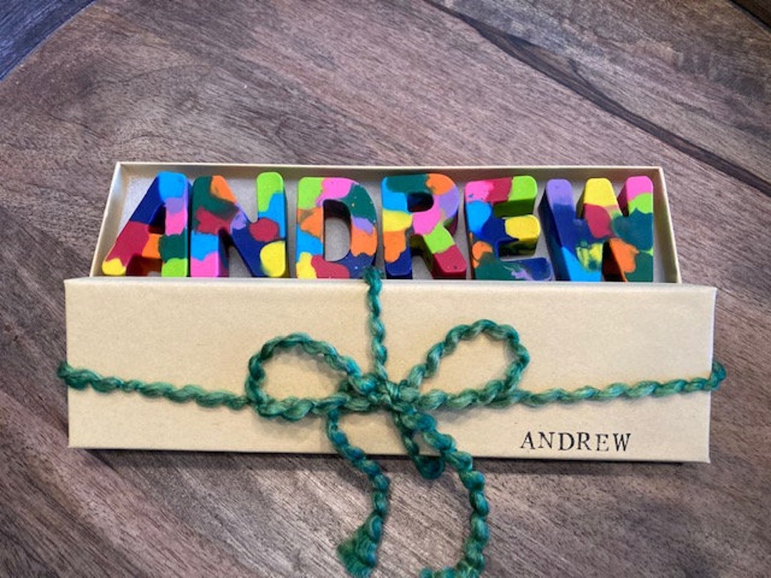 Crayon Letter Personalized Name, Custom Name Crayons, Alphabet Letter ...