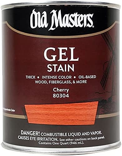 Old Masters CHERRY Gel Stain Craftsman Quality Finish for Interior Wood ...