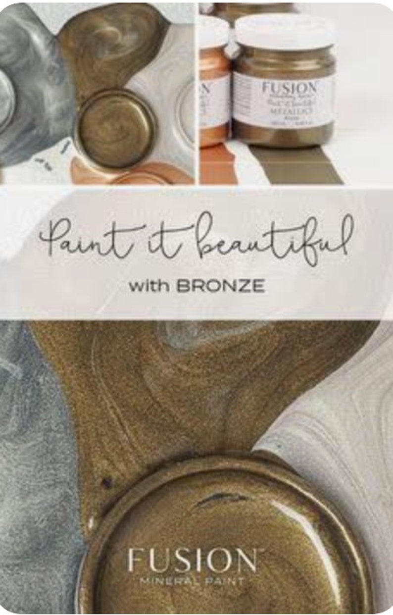 BRONZE Fusion Metallic Paint Fusion Mineral Paint Decor Paint All in ...