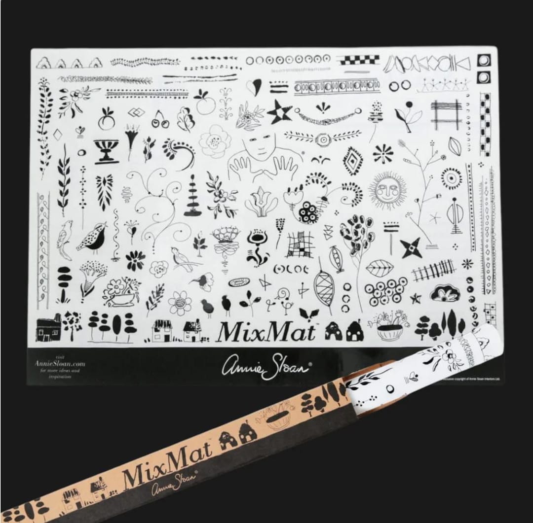 MIXMAT Annie Sloan Colour Mixing Mat for Charging Rollers Mat for ...