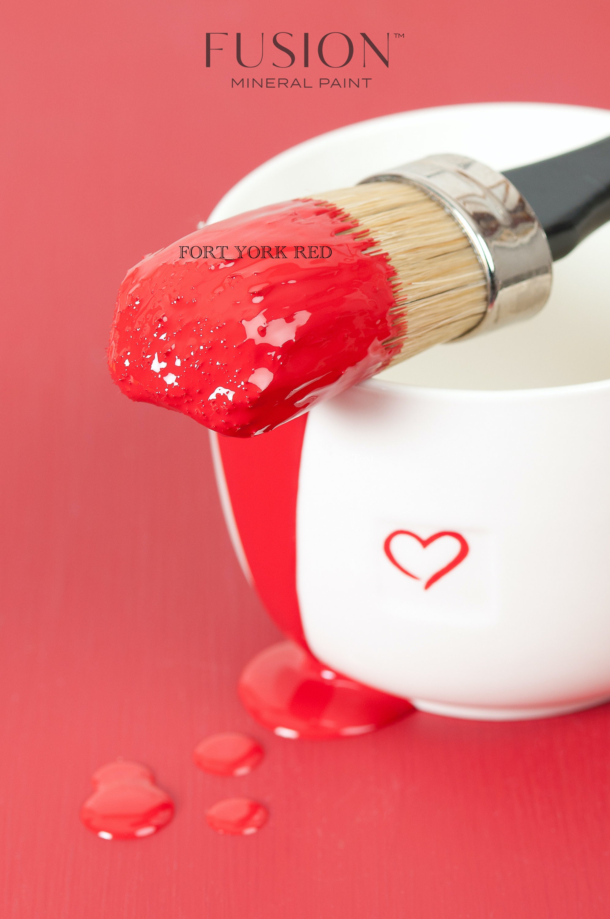 FORT YORK RED Fusion Mineral Paint Furniture Paint All in One Paint ...