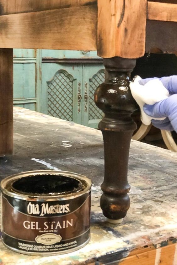 Old Masters DARK WALNUT Gel Stain Craftsman Quality Finish for Interior ...