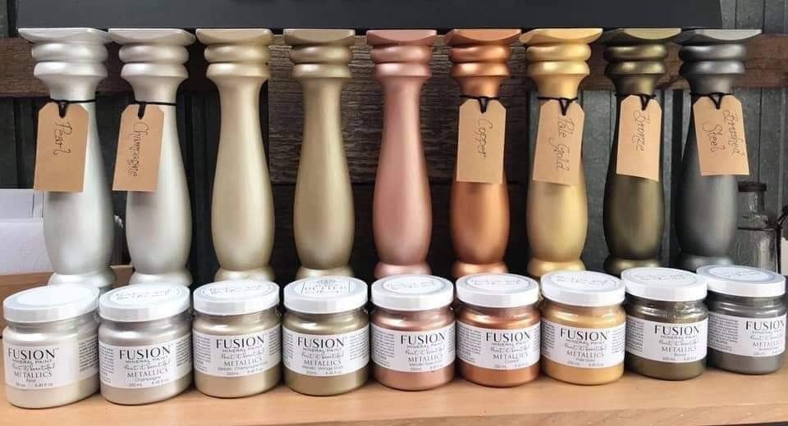 CHAMPAGNE GOLD Fusion Metallic Paint Fusion Mineral Paint Decor Paint ...