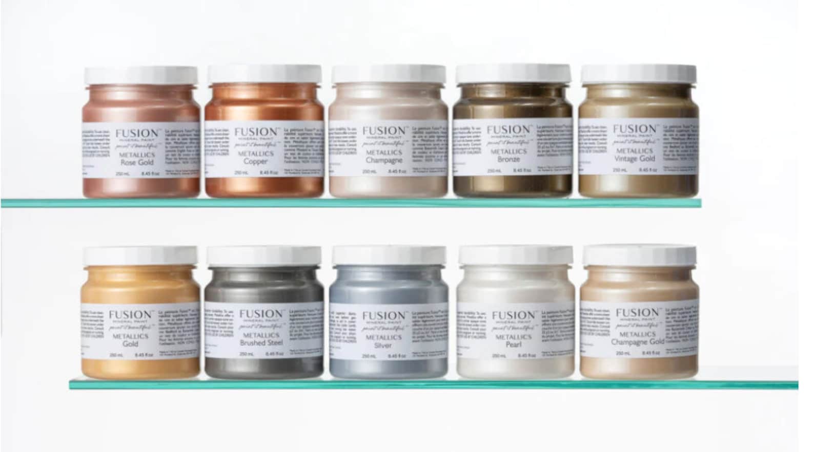 CHAMPAGNE GOLD Fusion Metallic Paint Fusion Mineral Paint Decor Paint ...