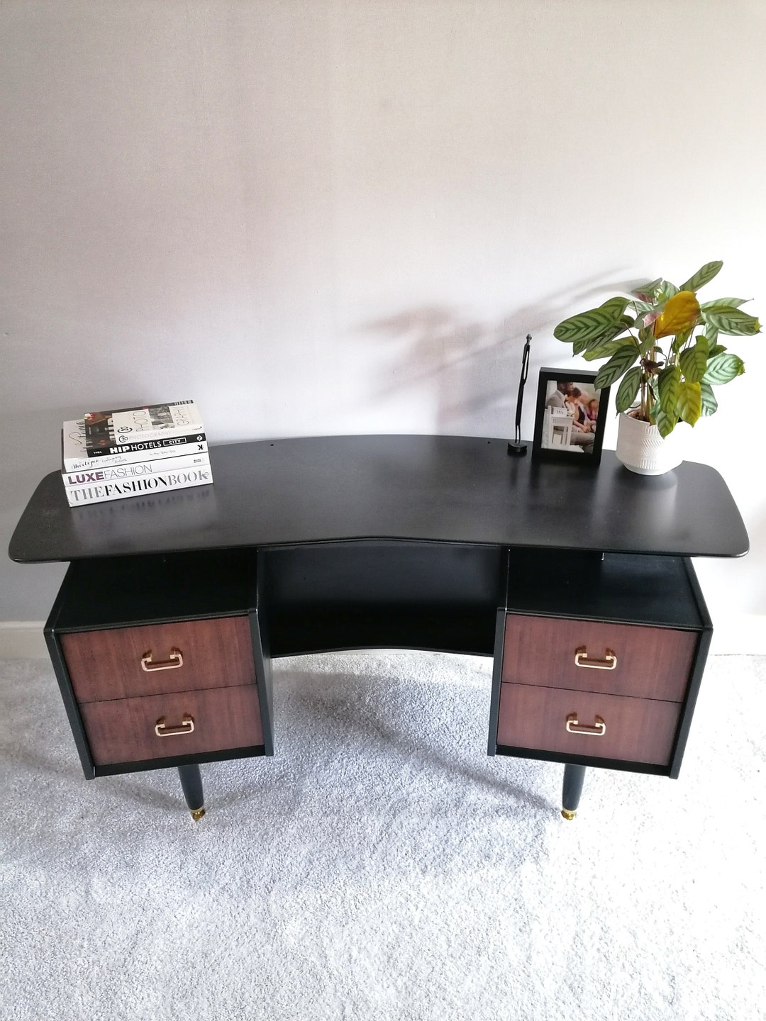 Dressing Table Mid Century Upcycled Painted Vintage Desk for New Home ...