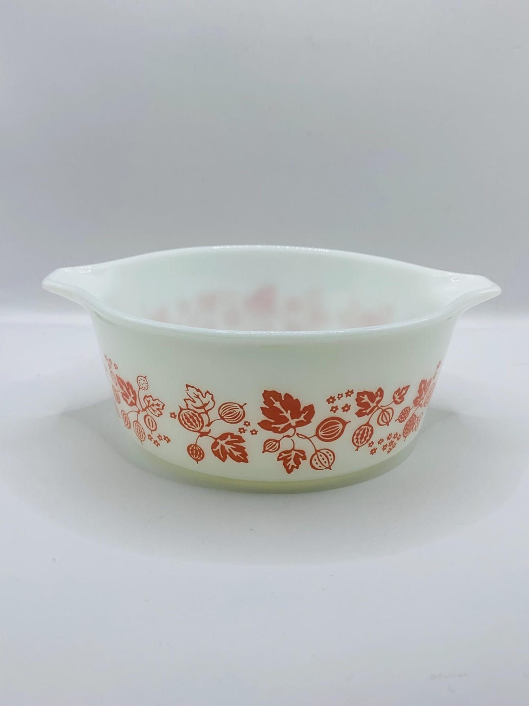 White and Pink Gooseberry Pyrex | Pyrex | Vintage Pyrex | Rare Pyrex ...