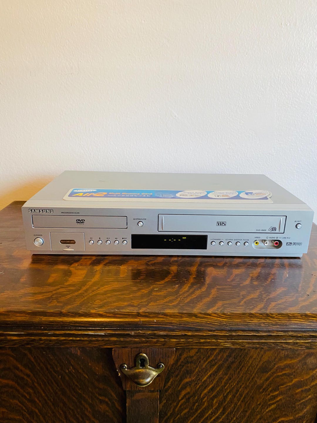 Samsung DVD-V8600 Dvd/vhs Combo Multi Card Input Vhs/dvd Works No ...
