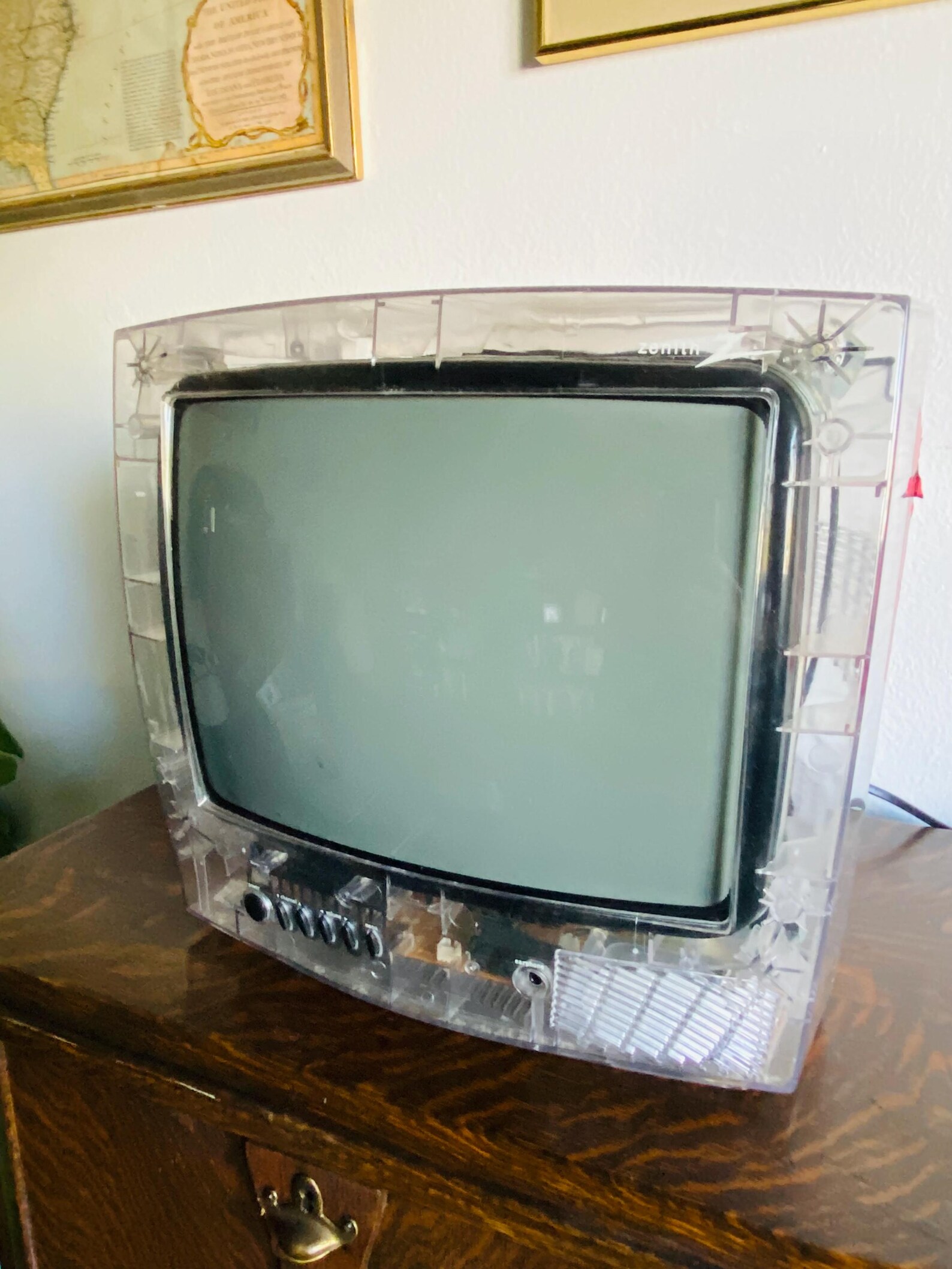 Extremely Rare Transparent Zenith Color Television – 13" Screen – 1999 ...