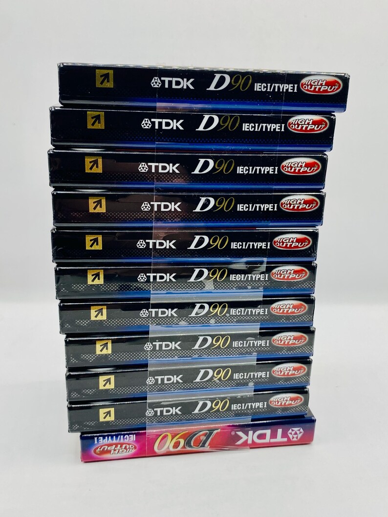 TDK D90 Blank Cassette Tapes — IEC Type I — 90 Minute High Output — New ...