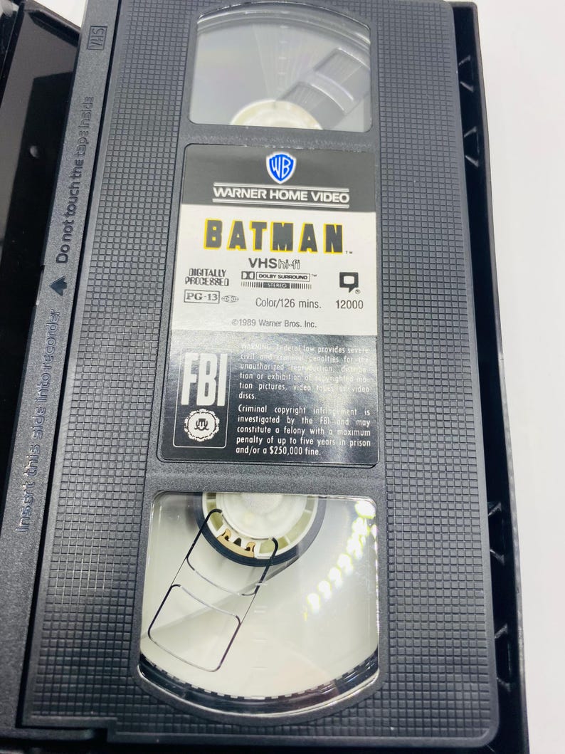 Vintage Batman (1989) VHS Tape – Michael Keaton, Jack Nicholson – Warner Brothers - Etsy