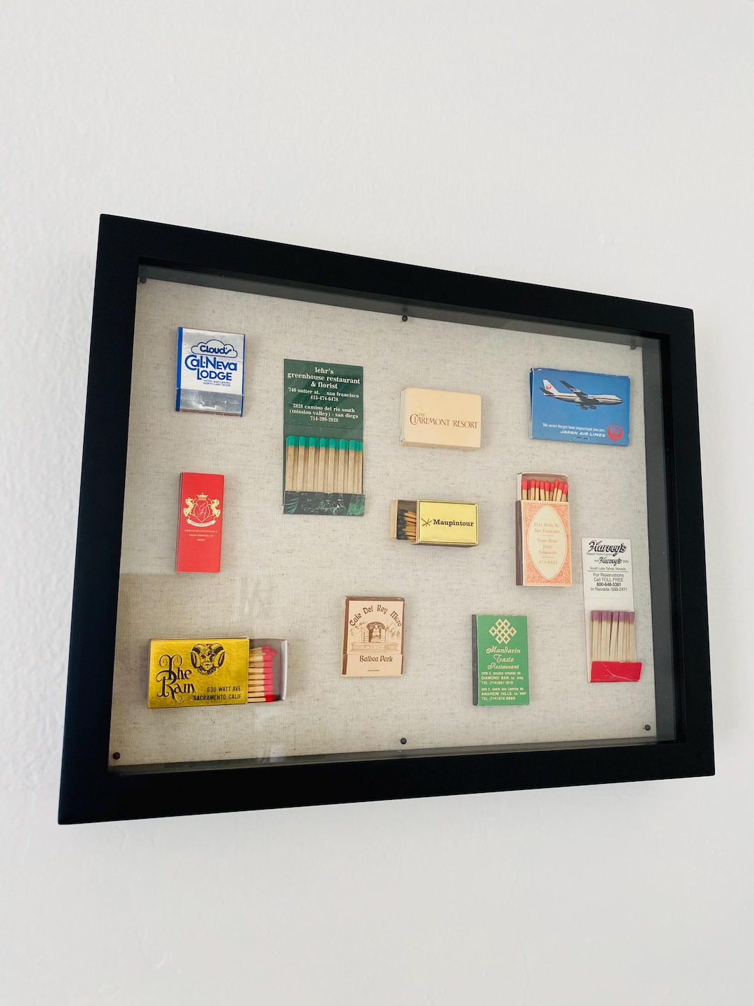 Vintage Matchbox Art | Matchbox Decor | Art - Etsy