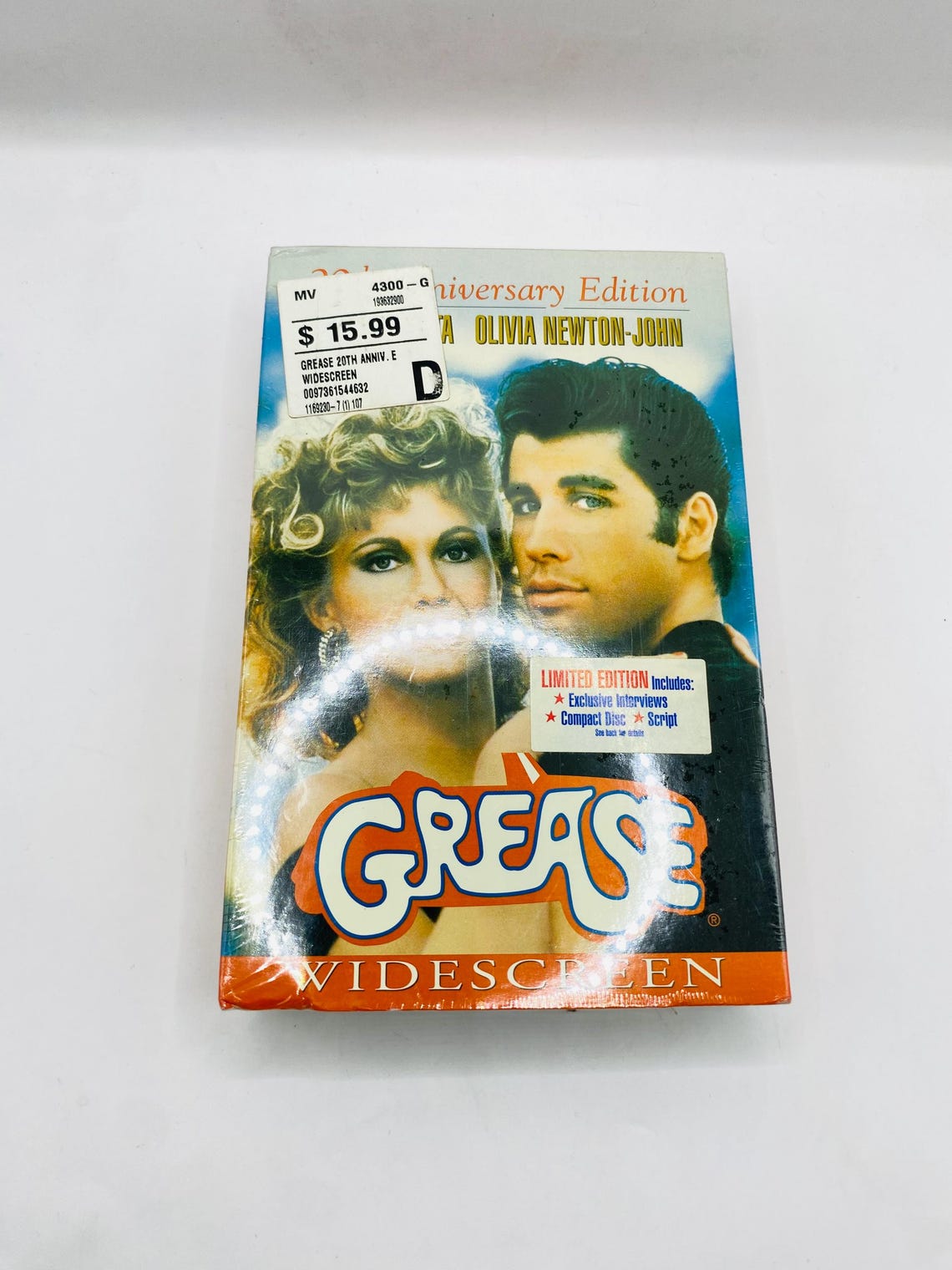 Grease – 20th Anniversary Edition VHS Tape (1998) – Sealed / New - Etsy