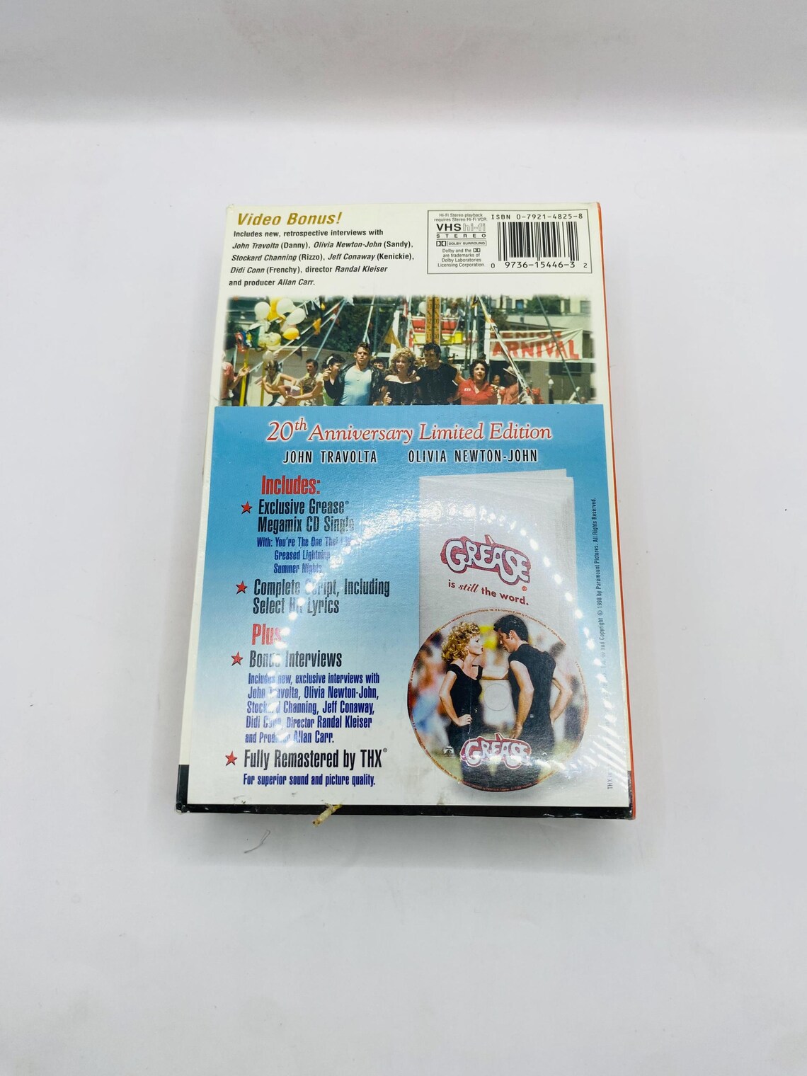 Grease – 20th Anniversary Edition VHS Tape (1998) – Sealed / New - Etsy