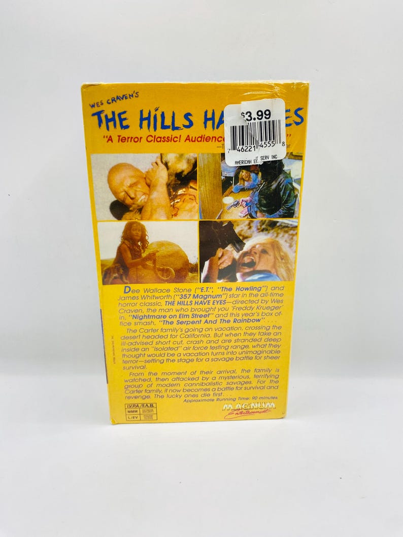 Sealed VHS – the Hills Have Eyes (1977) | Wes Craven Horror | New in ...