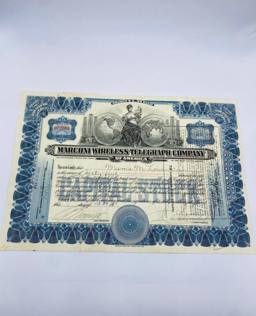 Stock Certificates | Stock Certificate | Antique | Antique Stock ...