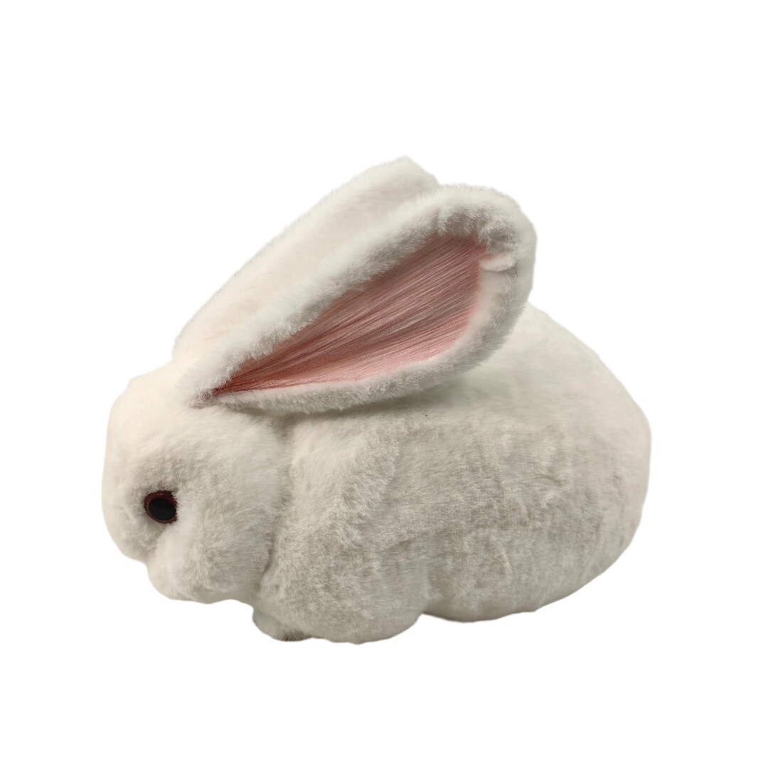 Easter 2 Size Table Top White Bunny Plushie Set 8.5"/10.5" - Etsy