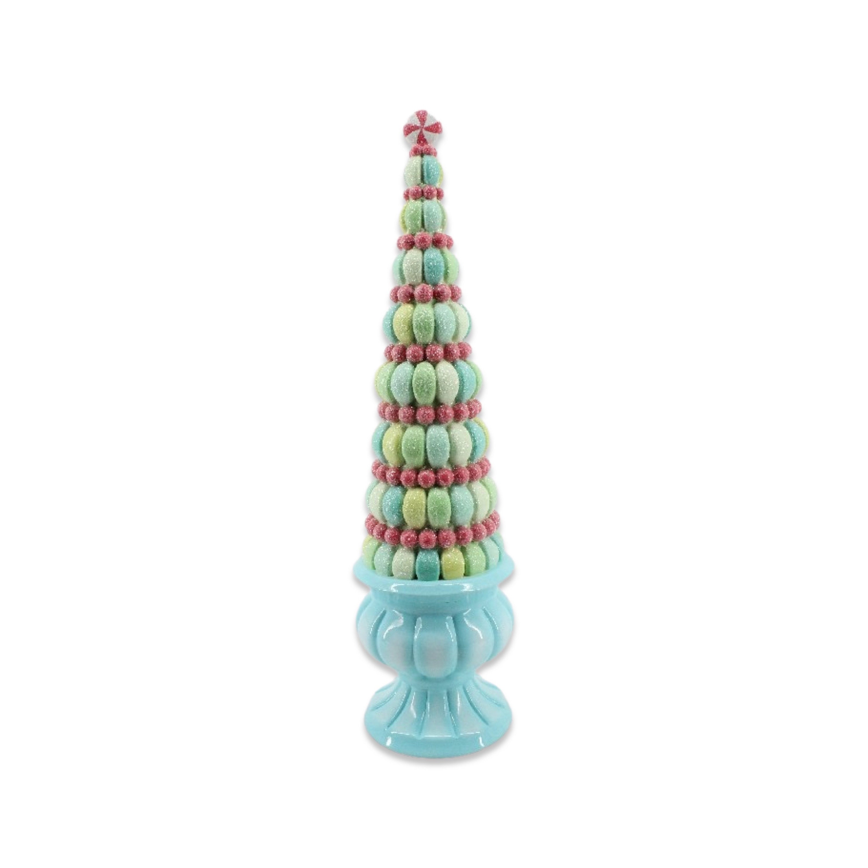 Tabletop Desktop Resin Pastel Color Candy Topiary Tree on Urn Home ...