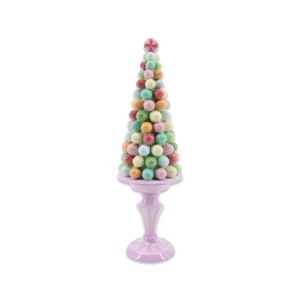 Tabletop Desktop Mini Resin Multi-pastel Color Candy Topiary Tree Home ...