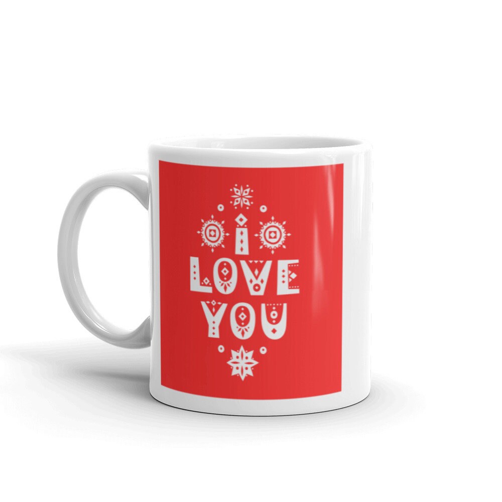 I Love You Mug I Love You Cup Valentine's Day Gift | Etsy