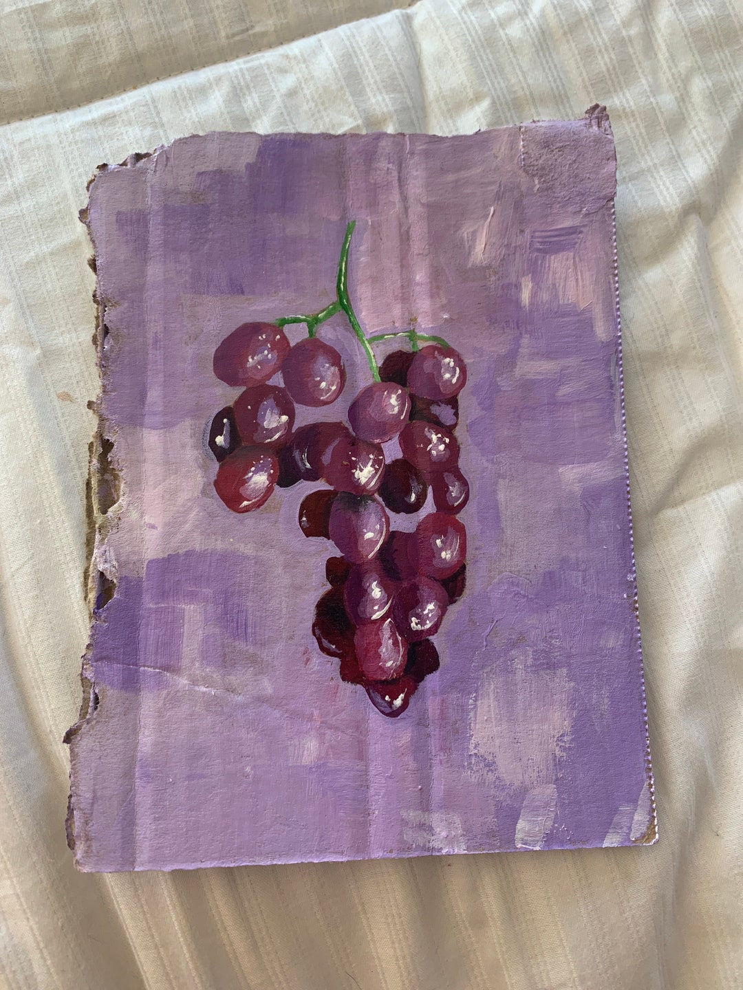 Grapes on Cardboard - Etsy